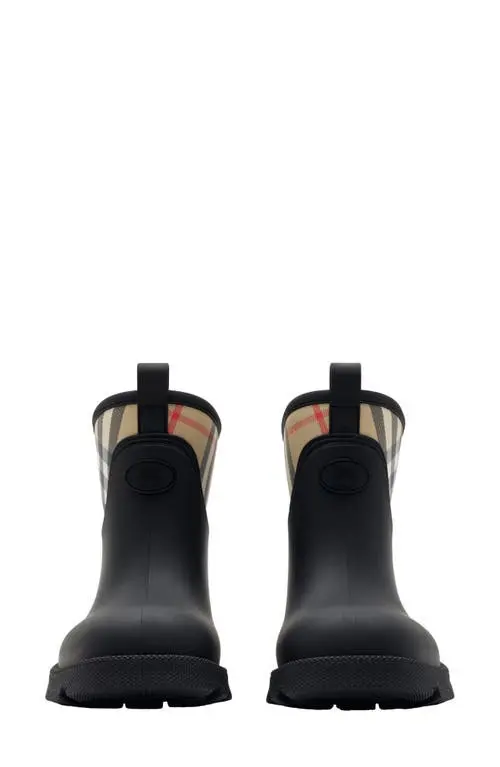 Burberry Marsh Stamp Rain Boots - Black