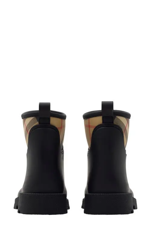 Burberry Marsh Stamp Rain Boots - Black