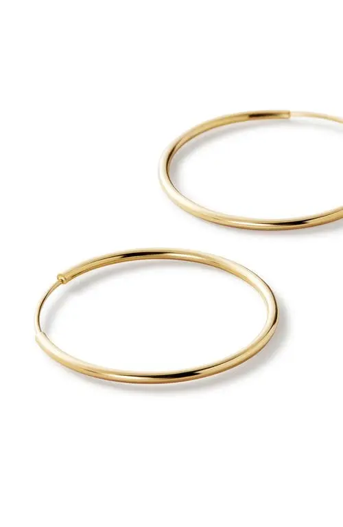 ANA LUISA Slim Hoop Earrings - Gold