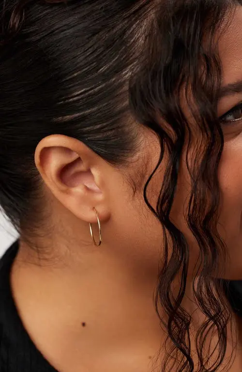 ANA LUISA Slim Hoop Earrings - Gold