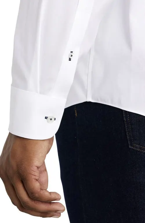 UNTUCKIT FIT BY DXL Big & Tall Las Cases Special Sport Shirt - White