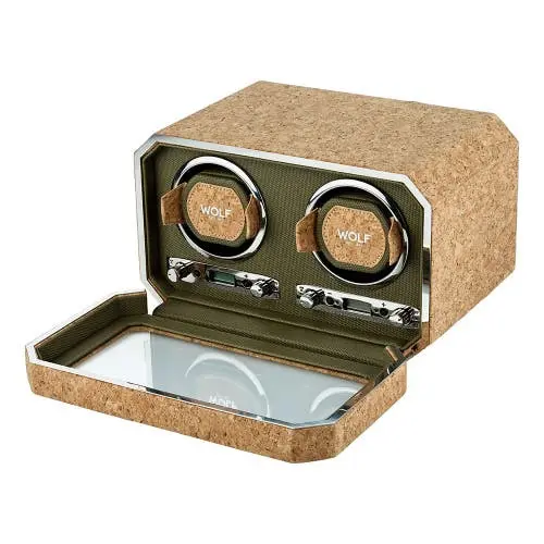 Wolf Cortiça Double Watch Winder With Sustainable Exterior