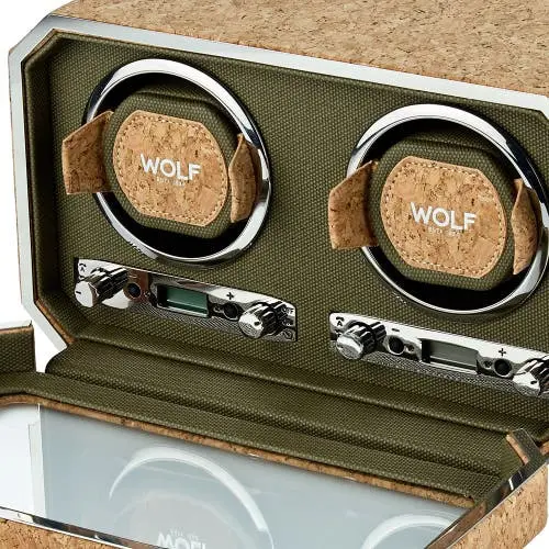 Wolf Cortiça Double Watch Winder With Sustainable Exterior