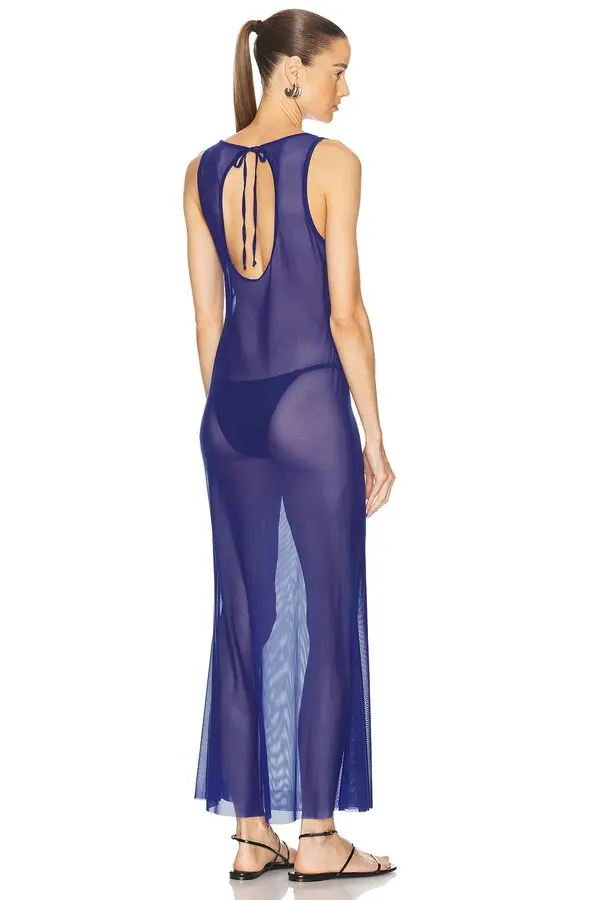 Bond Eye Harper Maxi Dress In Midnight Mesh - 45% Off | Editorialist