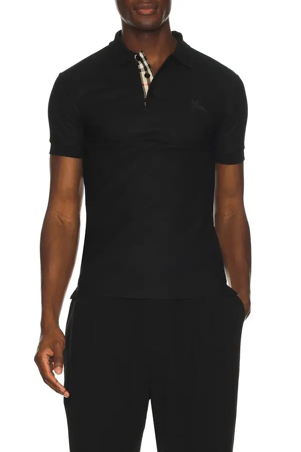 Burberry Eddie Ekd Polo - Black