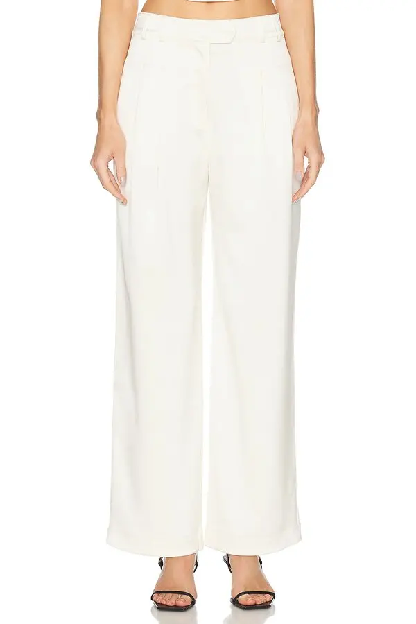 FLEUR DU MAL Satin Relaxed Pant
