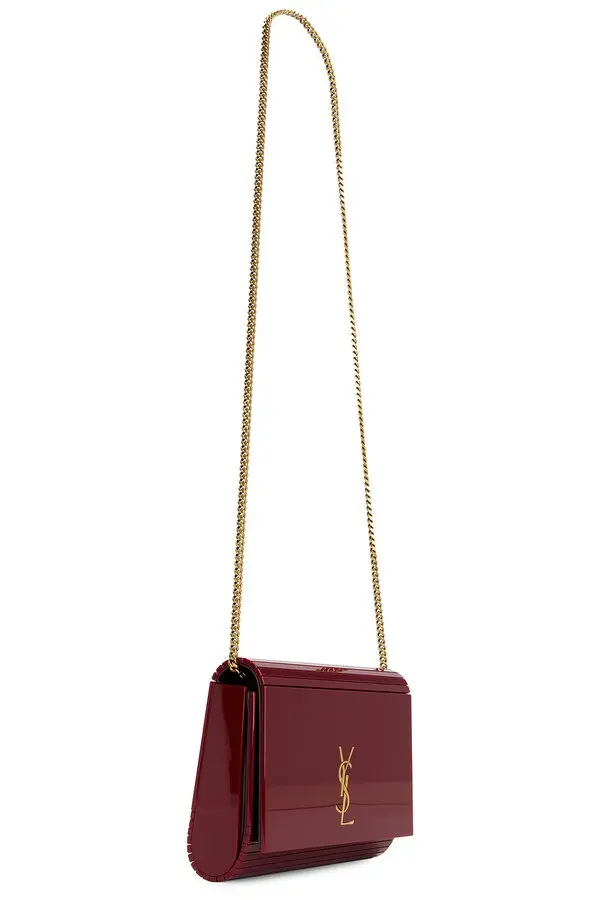 Saint Laurent Vicky Minaudiere Bag - Light Rust