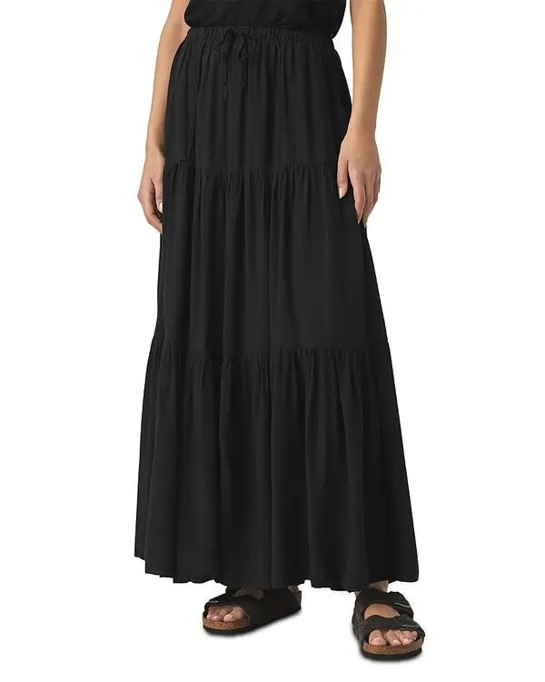 Splendid Melanie Tiered Skirt - Black