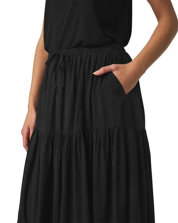 Splendid Melanie Tiered Skirt - Black