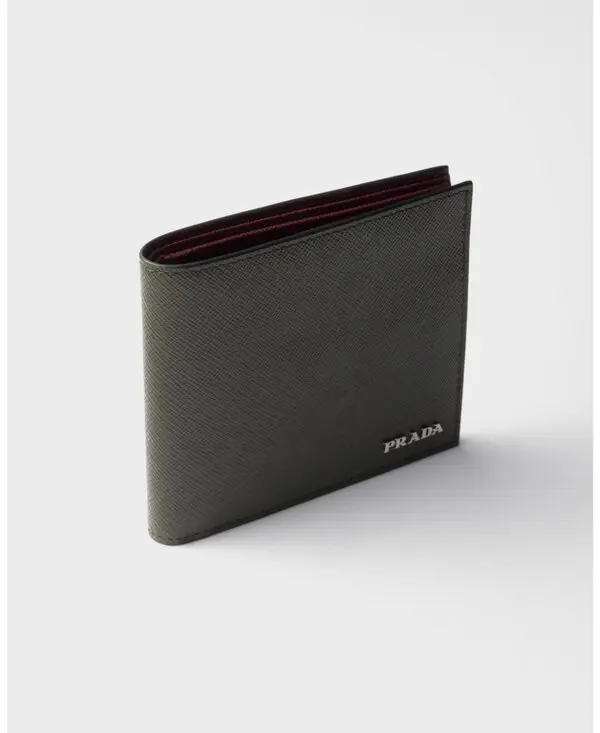 Prada Saffiano Leather Wallet - Green