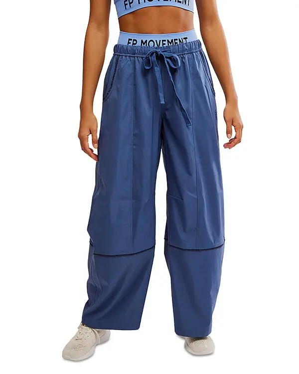 Free People Wish It Wide Leg Pants - Blue Indigo