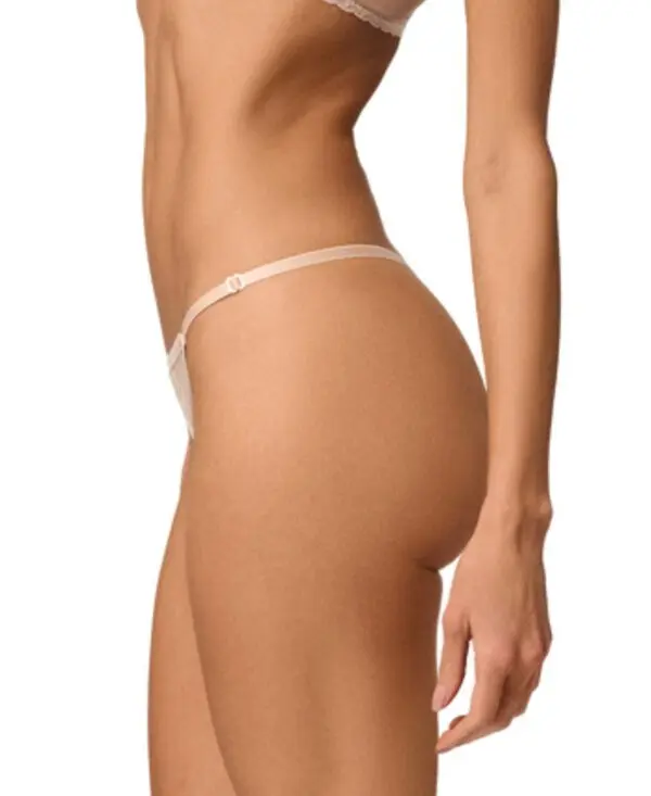 Kiki De Montparnasse Dahlia Lace G-string Panty - Blush
