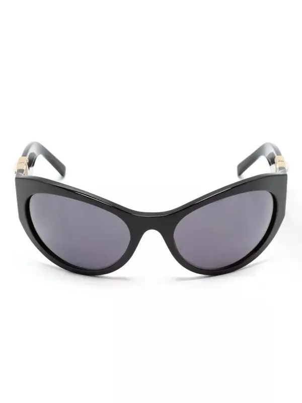 Givenchy 4g-plaque Oversize-frame Sunglasses - Black
