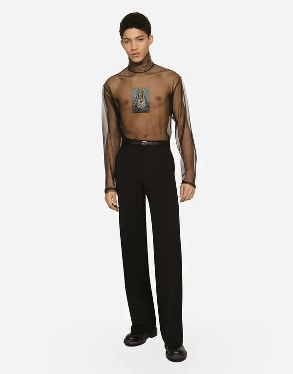 Dolce & Gabbana Straight-leg Wool Pants