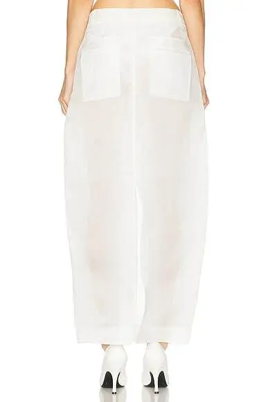 Khaite Lucian Organza Maxi Skirt - Chalk