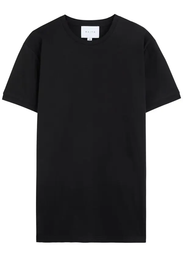RAITH Luxe Mercerized Cotton T-shirt - Black