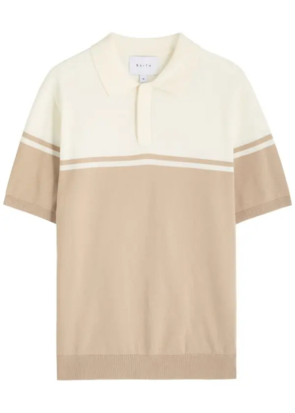 RAITH Vicolo Cotton-blend Polo Shirt - Beige