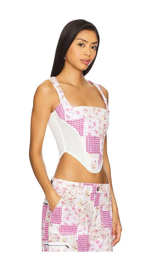 GUIZIO Mina Patchwork Corset