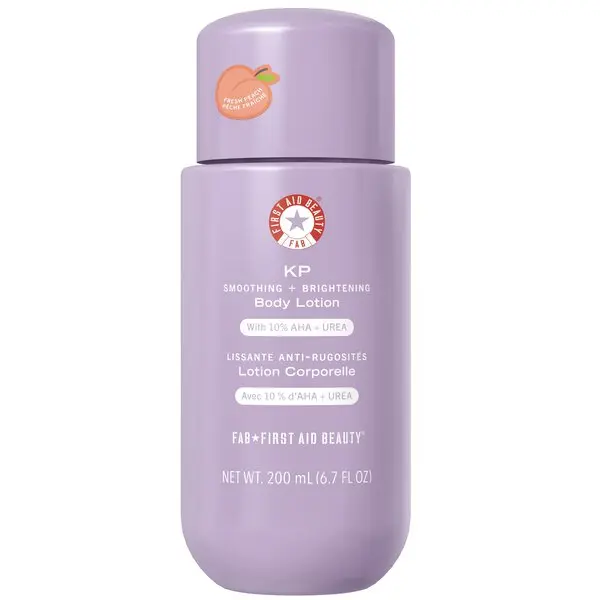 FIRST AID BEAUTY Kp Smoothing + Brightening Body Lotion With 10% Aha + Urea- Peach - One-color