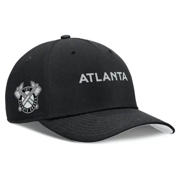 Nike Atlanta Braves Rise Dri-fit Mlb Adjustable Cap