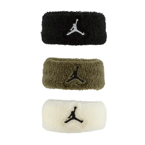 JORDAN Terry Hair Ties 3-pack - White