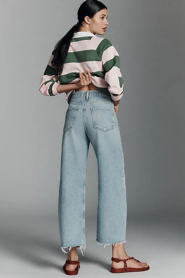AGOLDE Low Curve High-rise Tapered Jeans - Force