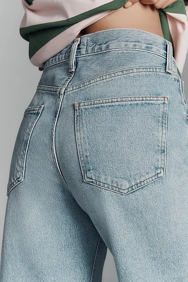 AGOLDE Low Curve High-rise Tapered Jeans - Force