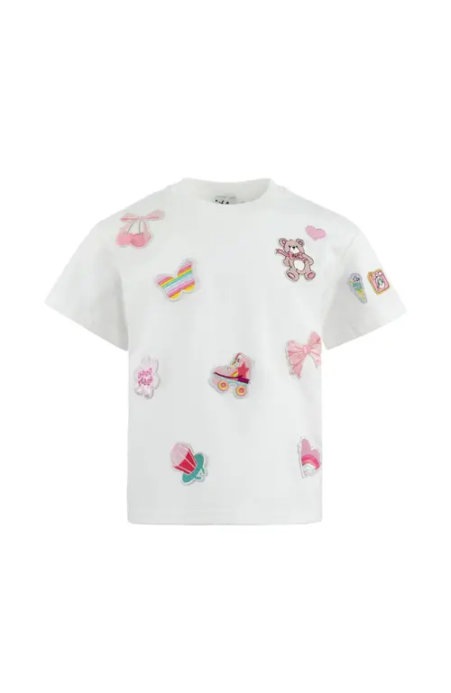 LOLA + THE BOYS Embroidered Patch T-shirt