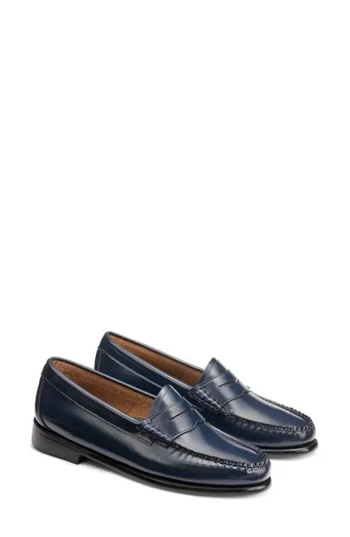 G.H.BASS Whitney Leather Loafer - Navy
