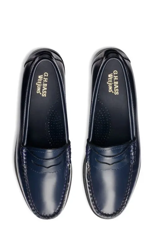 G.H.BASS Whitney Leather Loafer - Navy
