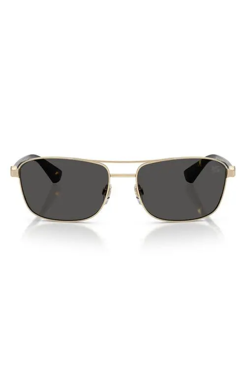 Burberry 60mm Rectangular Sunglasses - Light Gold