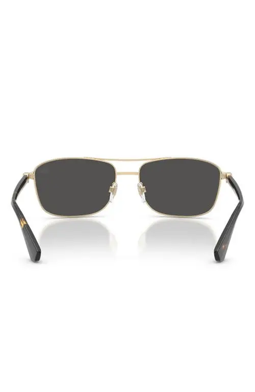 Burberry 60mm Rectangular Sunglasses - Light Gold