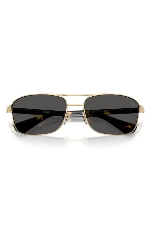 Burberry 60mm Rectangular Sunglasses - Light Gold