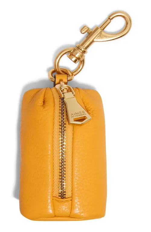 AIMEE Tamitha Leather Key Fob - Sunshine