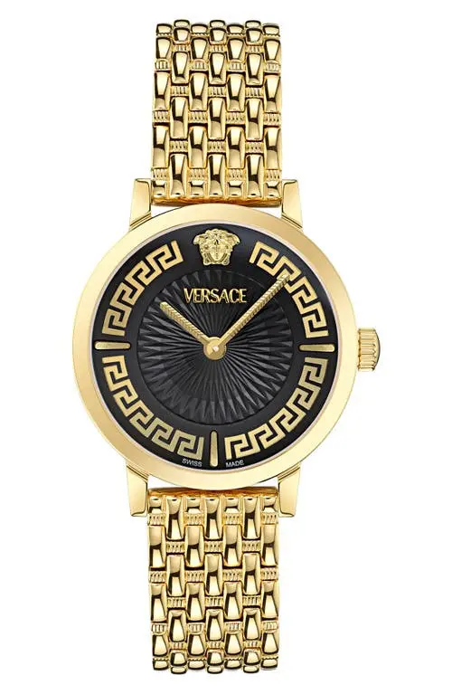 Versace Greca Fortuna Bracelet Watch - Yellow Gold
