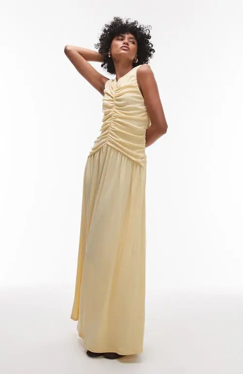 champagne color bridesmaid dress Cowl Back Satin Bridesmaid Dress - Champagne