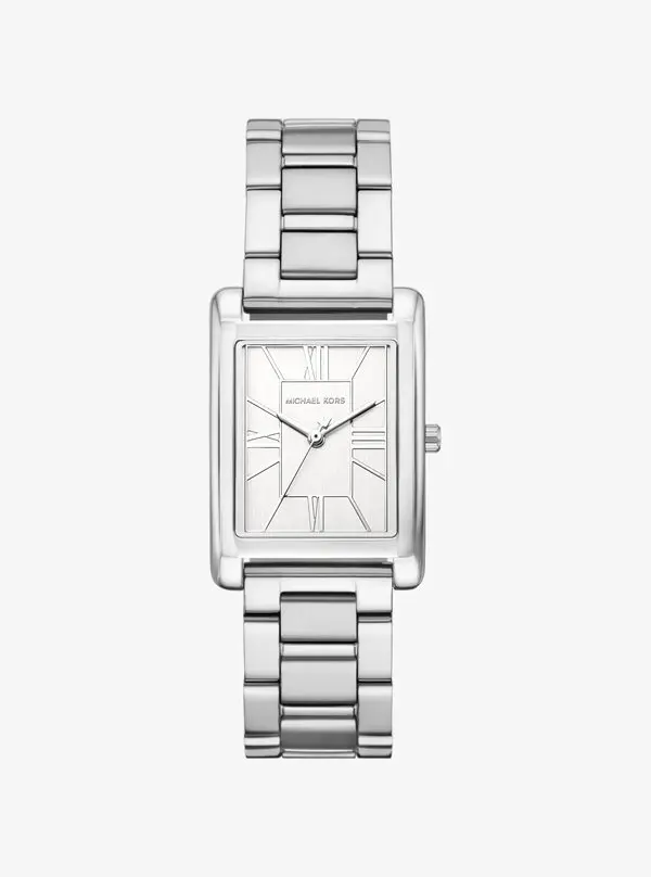 Michael Kors Rectangular Tone Watch - Silver