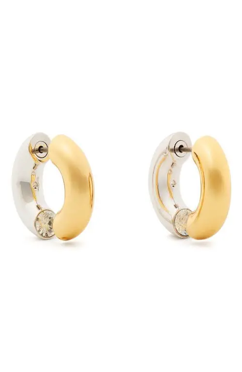 Kate Spade New York Front/back Huggie Earrings - Silver Gold