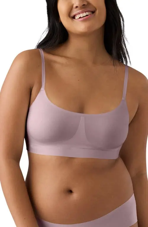 TRUE & CO Soft Form Square Neck Wireless Bra - Elderberry