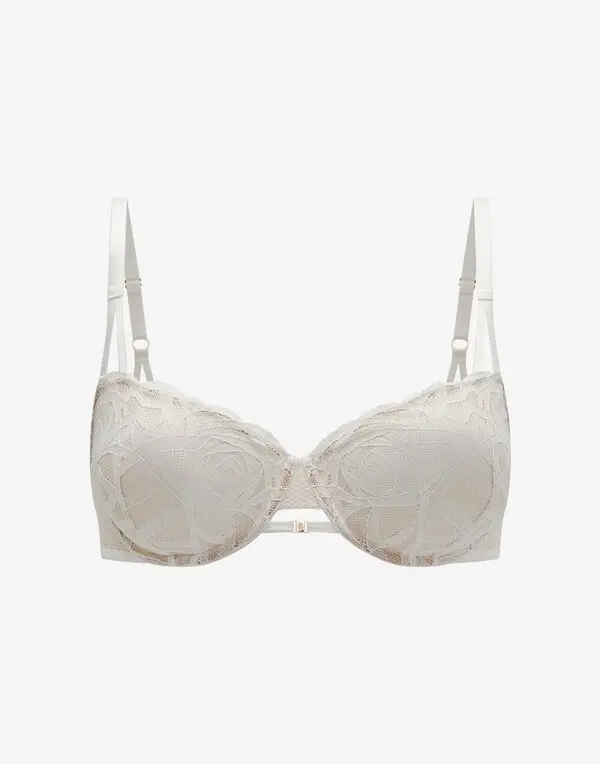 THIRDLOVE Rose Lace Unlined Demi Bra - Sea Salt