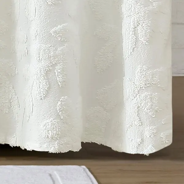 PERI HOME Chenille Laurel Shower Curtain