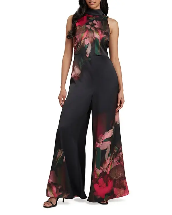 Ted Baker London Kinsala Wide Leg Jumpsuit - Black