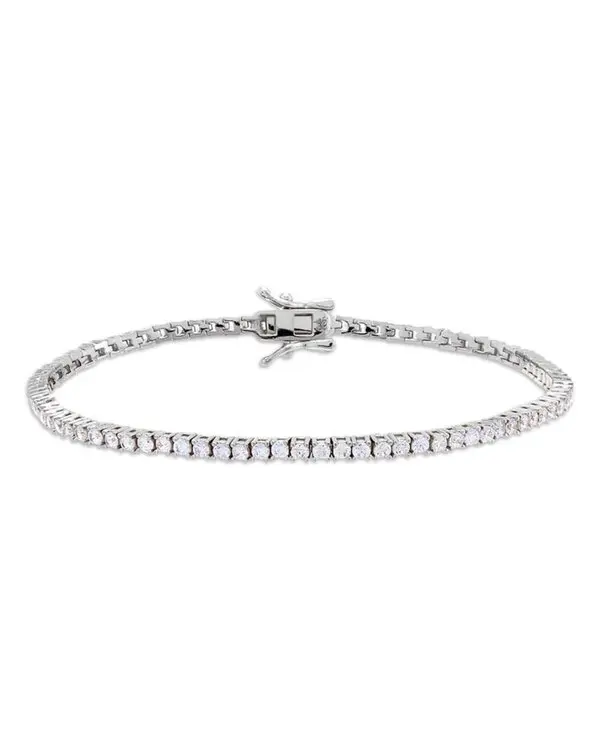 ADINA EDEN Cubic Zirconia Tennis Bracelet - Silver