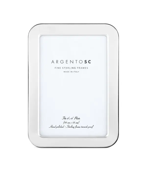 ARGENTO SC Roma Sterling Silver Frame, 4 X 6