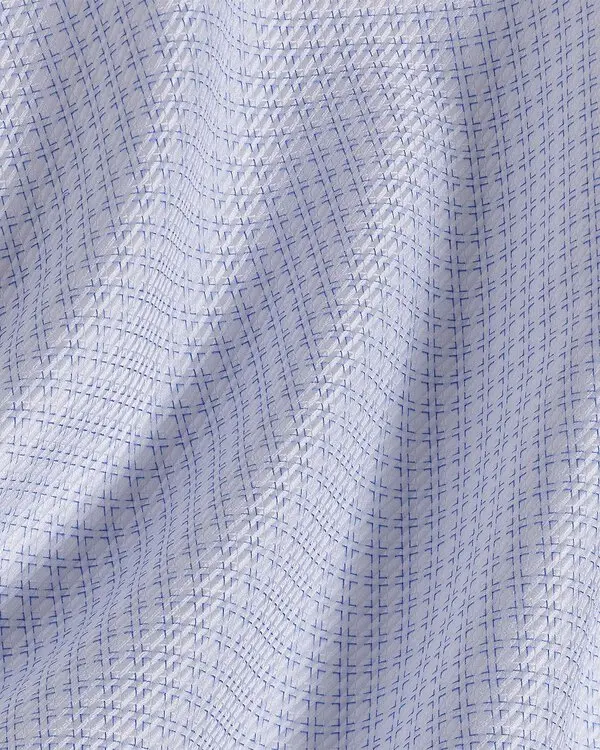 David Donahue Trim Fit Box Dobby Dress Shirt