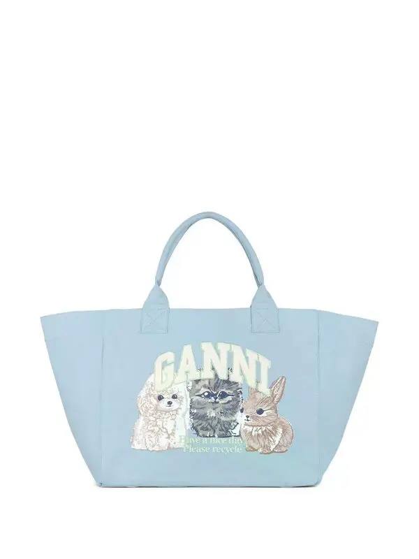 GANNI Recycled Cotton Tote Bag