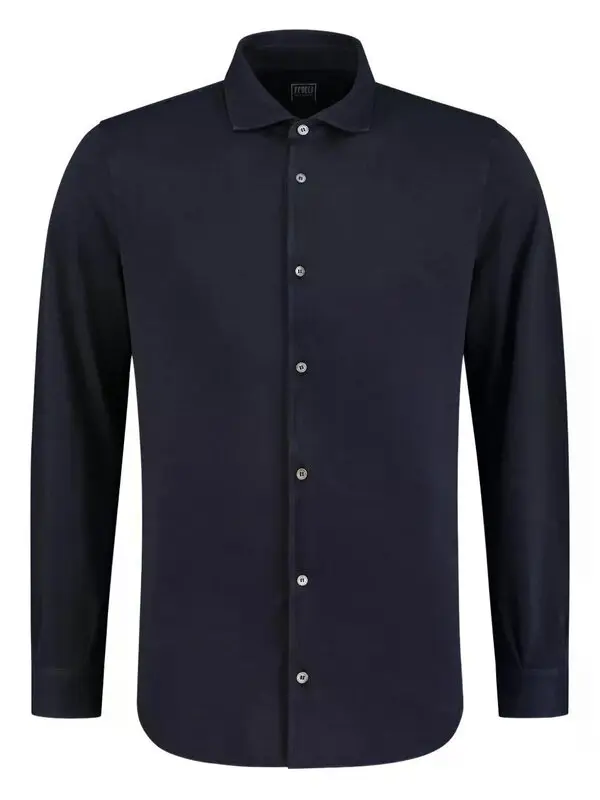 Fedeli Button-up Shirt - Blue