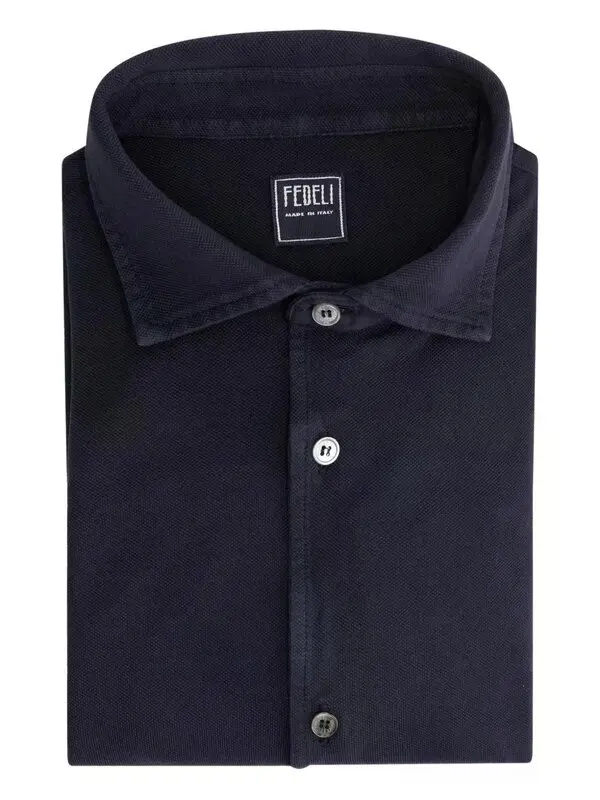 Fedeli Button-up Shirt - Blue