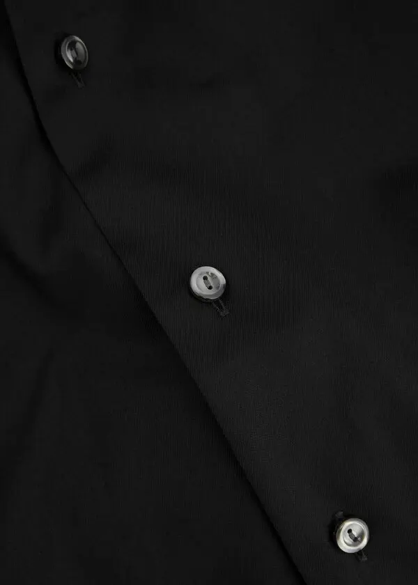 Eton Cotton-twill Shirt - Black