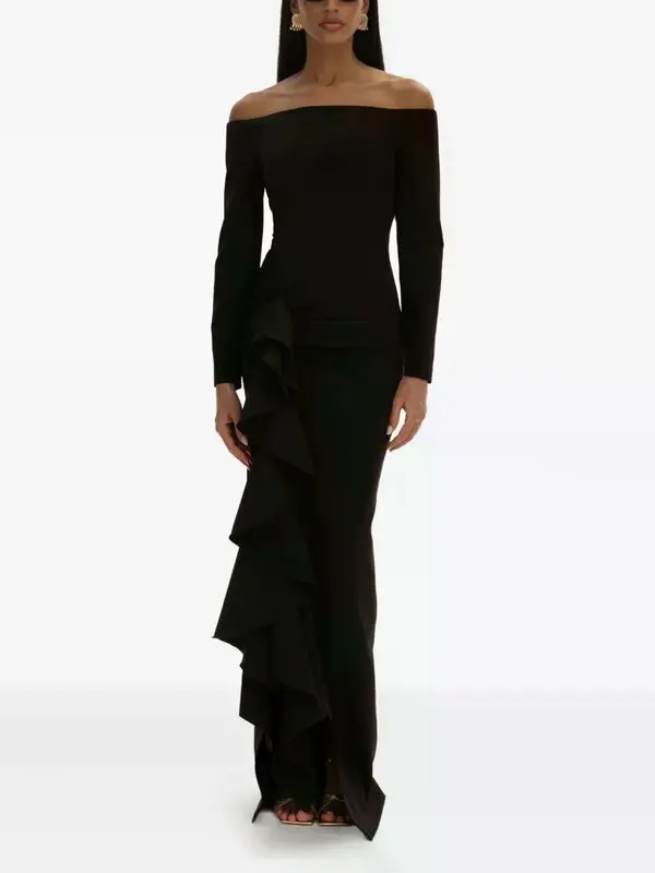 MOOS STUDIO Off-shoulder Dress - Black